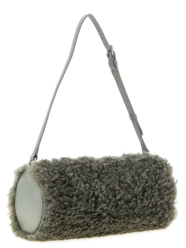 Stella McCartney Shearling Clutch - Gray