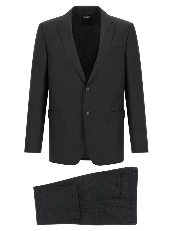 Zegna Wool Dress - Gray
