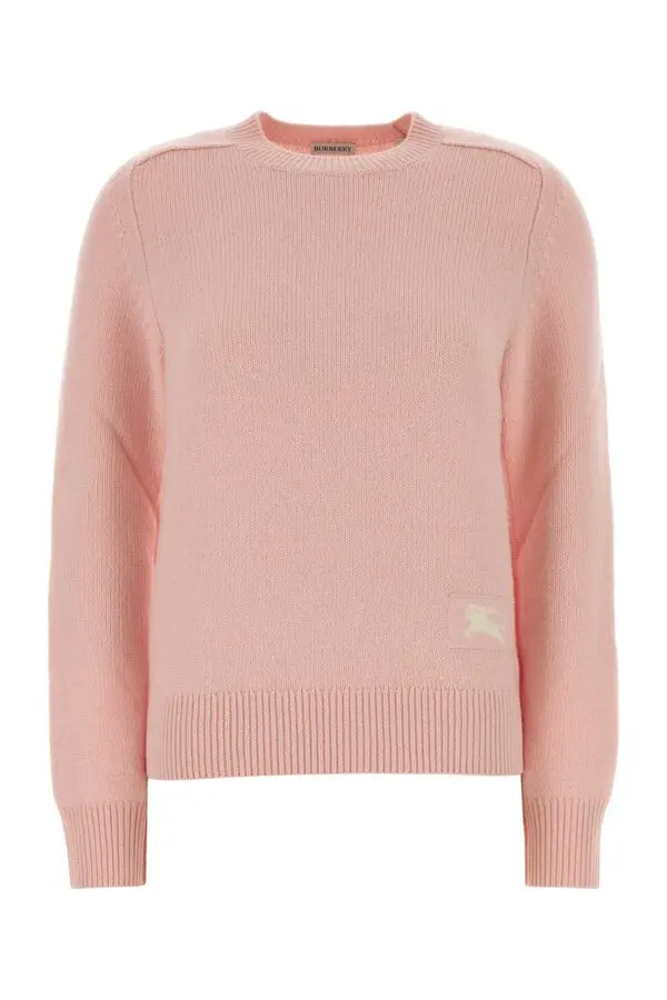 Burberry Stretch Cashmere Blend Sweater - Pink