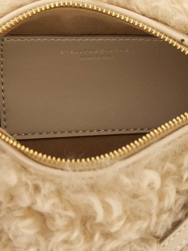 Stella McCartney Shearling Clutch - Cream