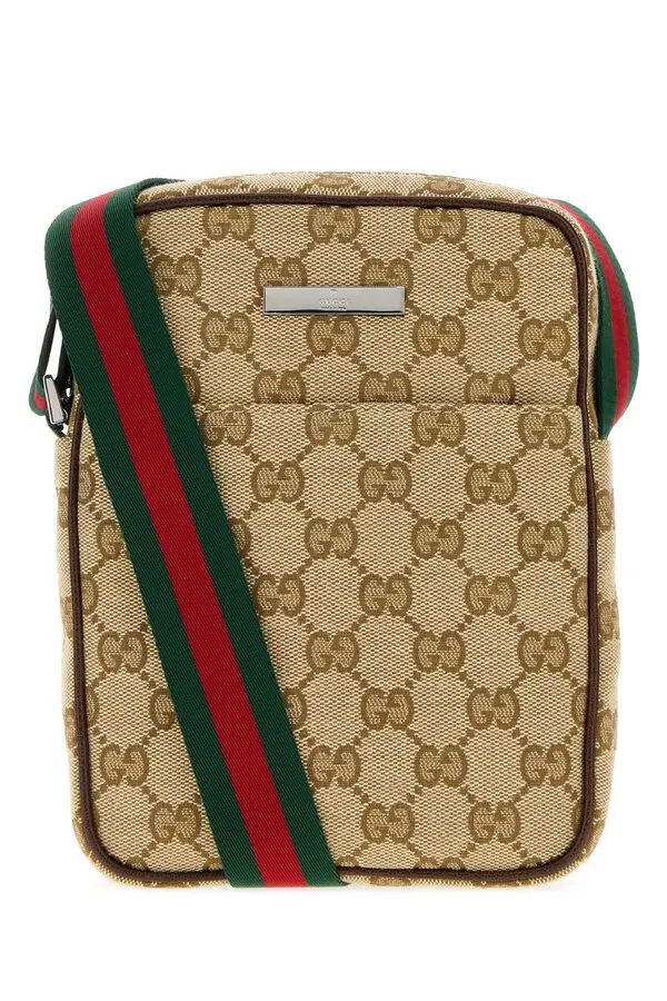 Gucci Gg Fabric Small Tag Crossbody Bag