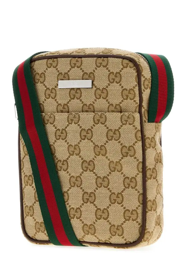 Gucci Gg Fabric Small Tag Crossbody Bag
