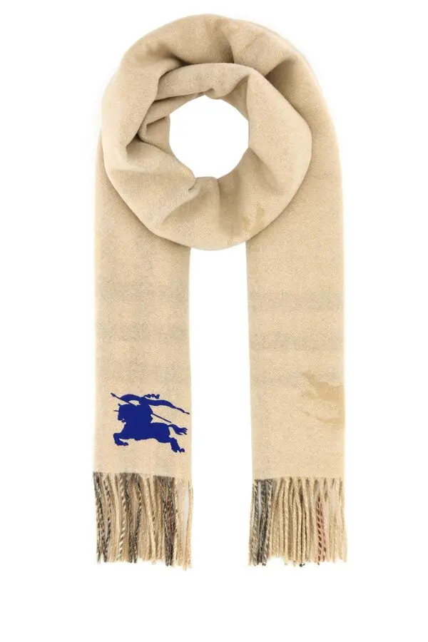 Burberry Sand Cashmere Reversible Scarf