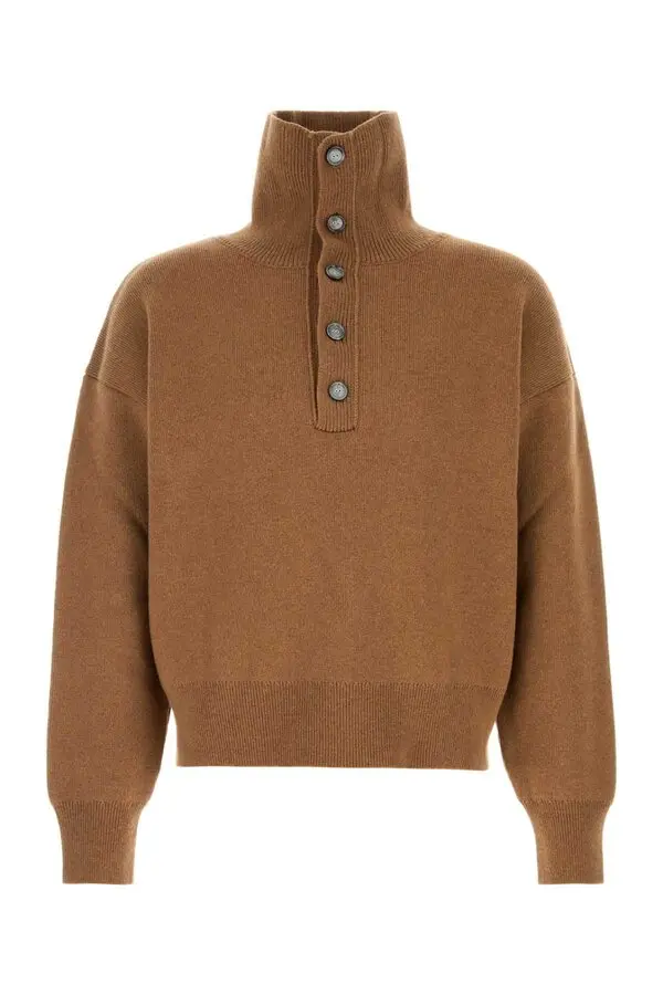 AMI Paris Camel Wool Sweater