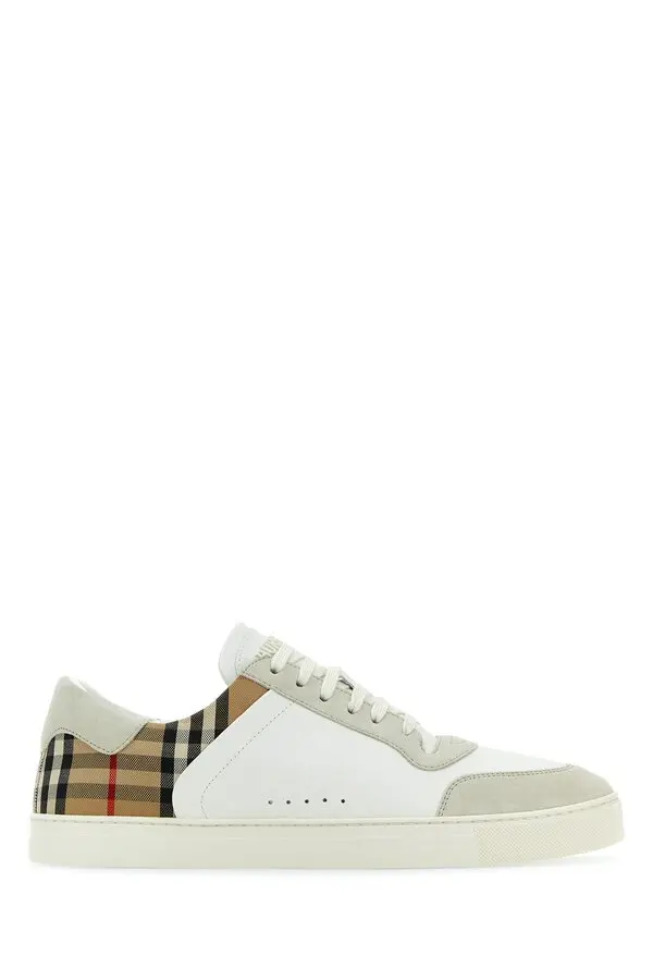 Burberry Suede And Leather Sneakers - Multicolor
