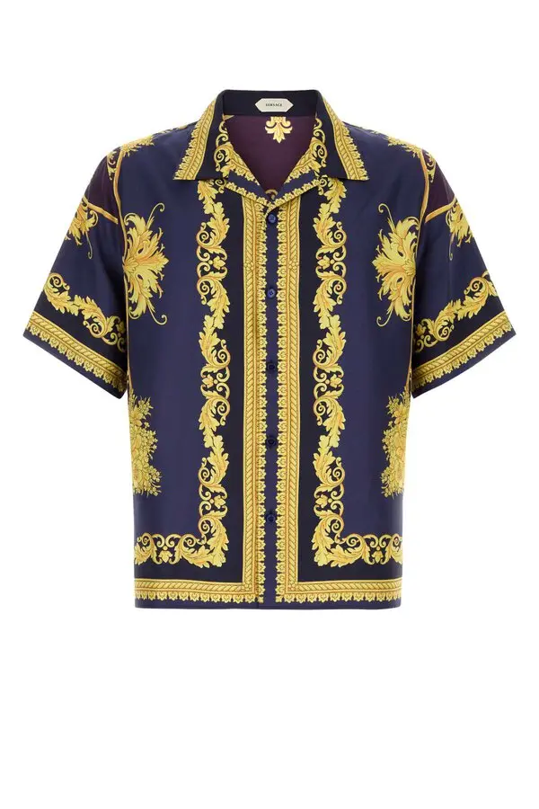 Versace Printed Twill Shirt - Multicolor