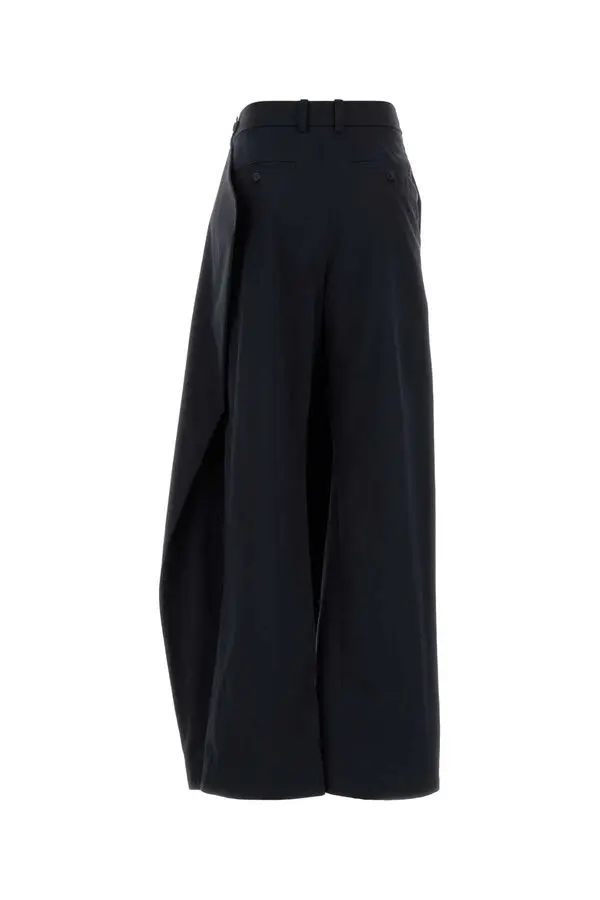 JW Anderson Navy Poplin Wide-leg Pant