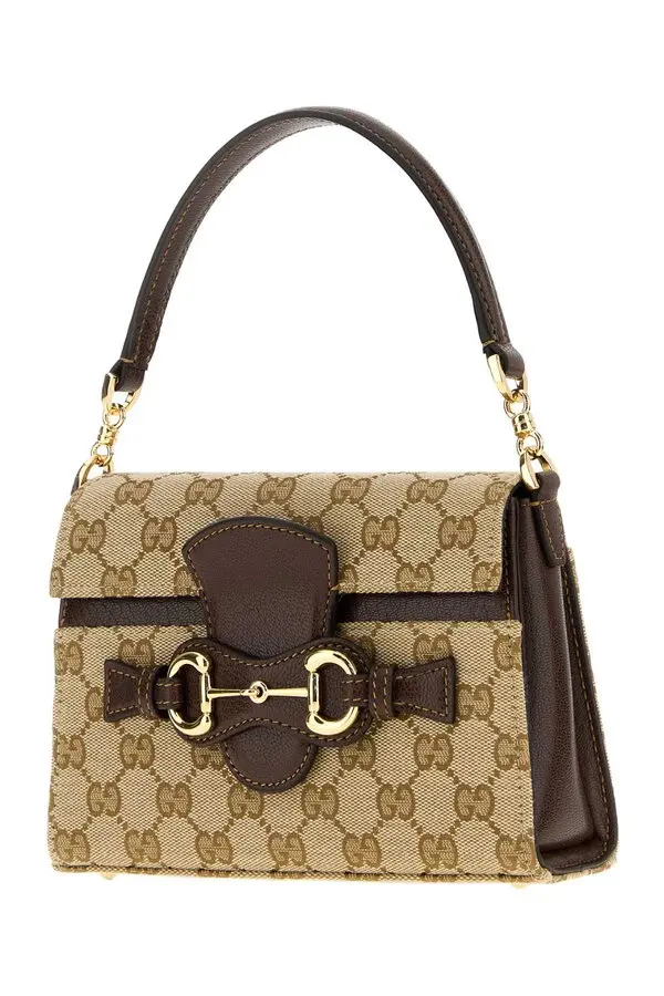 Gucci Gg Fabric Small Horsebit Duomo Handbag