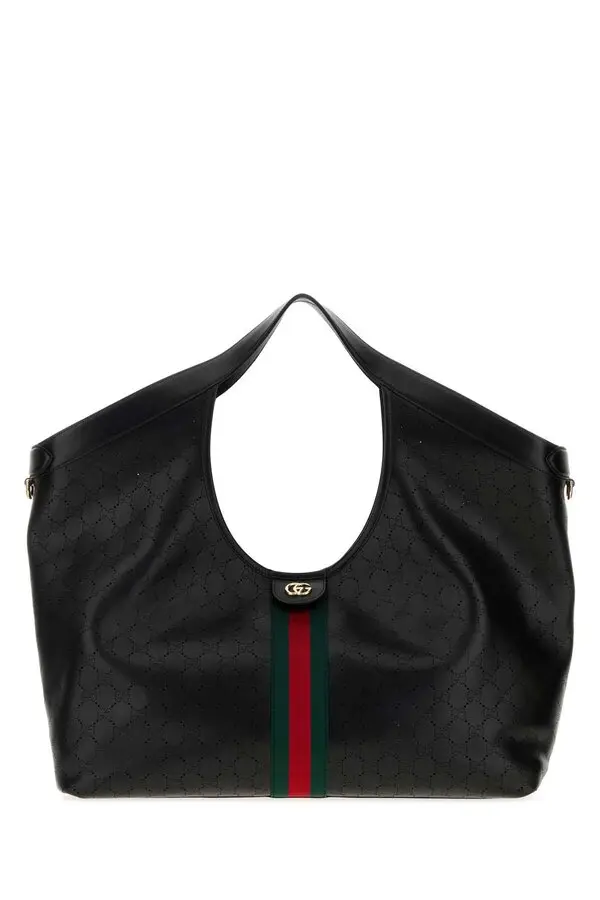 Gucci Leather Large Giglio Shopping Bag