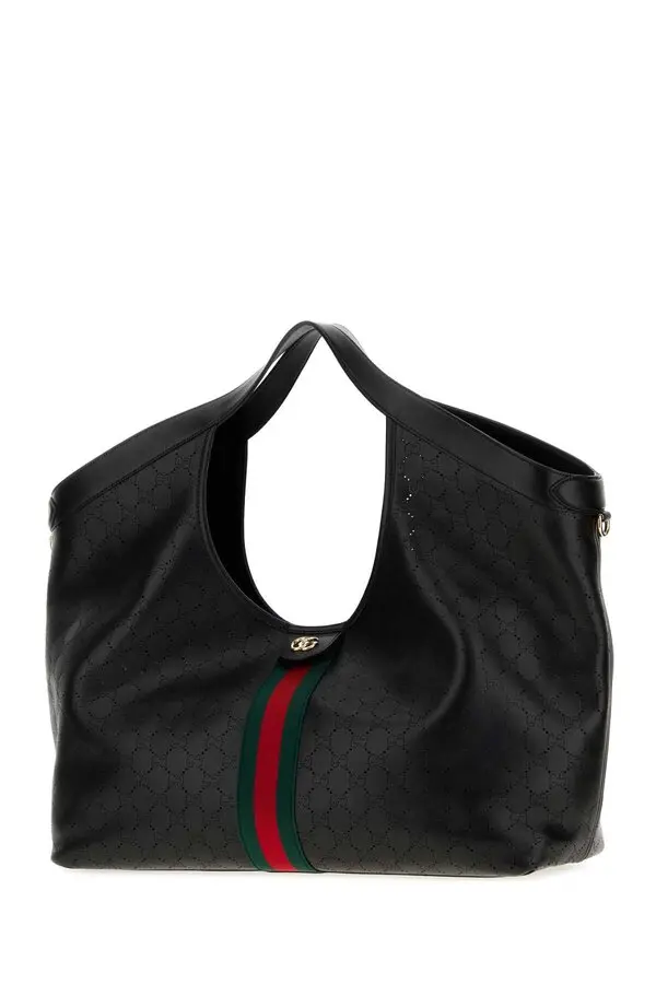 Gucci Leather Large Giglio Shopping Bag