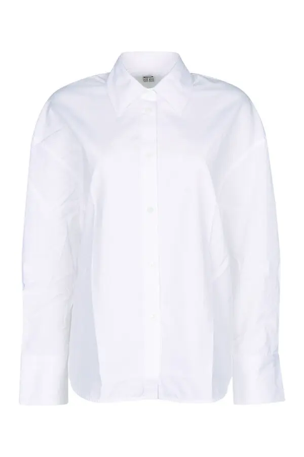 TOTEME Boxy Poplin Shirt - Multicolor