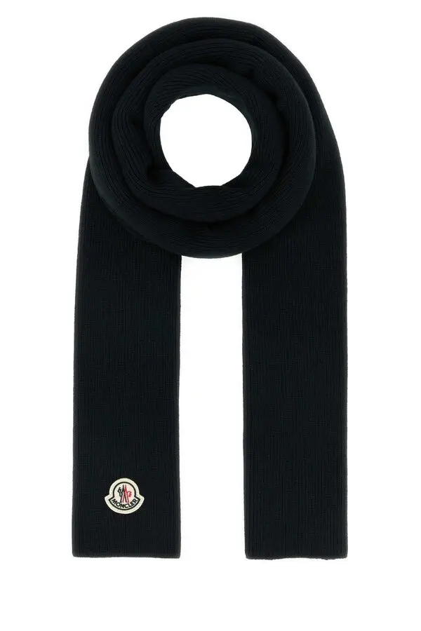 Moncler Wool Scarf - Black