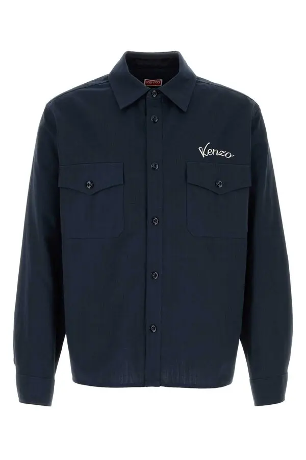 Kenzo Navy Cotton Shirt