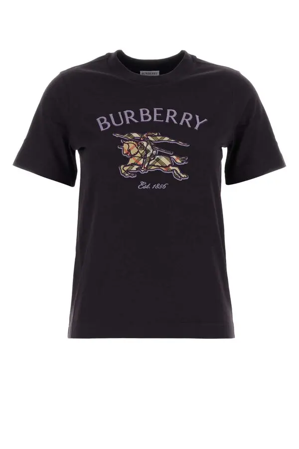 Burberry Aubergine Cotton T-shirt - Purple