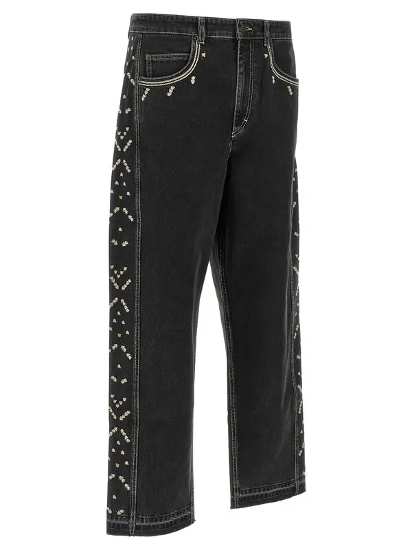 Isabel Marant Étoile Marant 'jorian' Jeans With Embroideries
