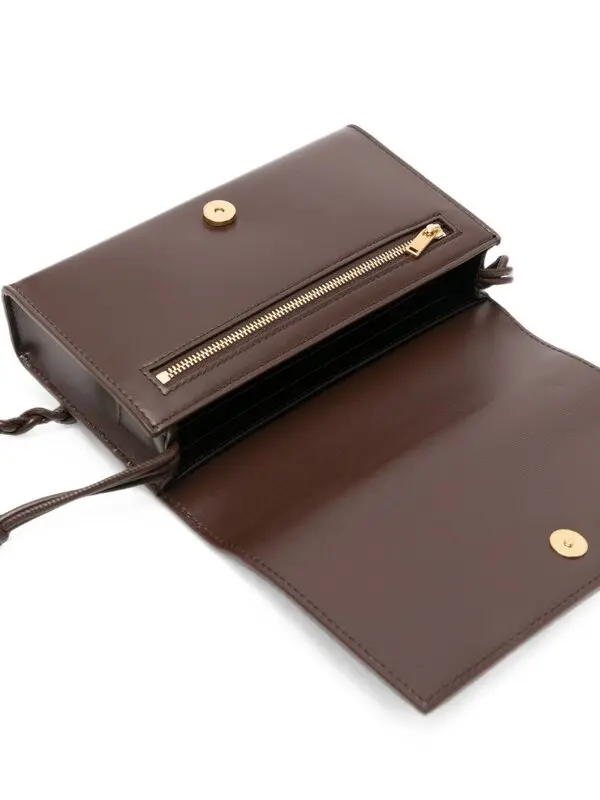 JIL SANDER Tangle Leather Wallet On Chain