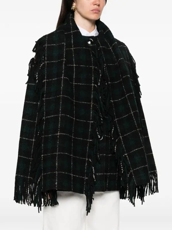 TOTEME Wool Fringed Scarf Jacket
