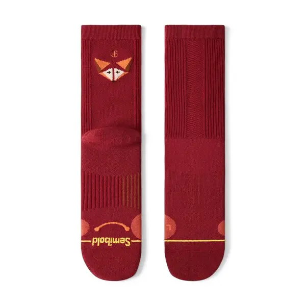 SEMIBOLD Merino Wool Hiking Crew Socks Devoted Fox