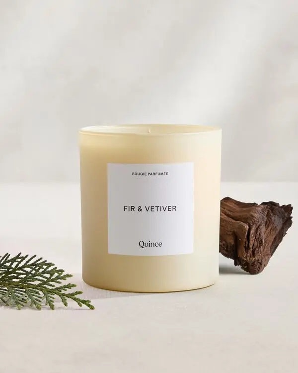 Quince Fir & Vetiver Candle, Plant-based Wax