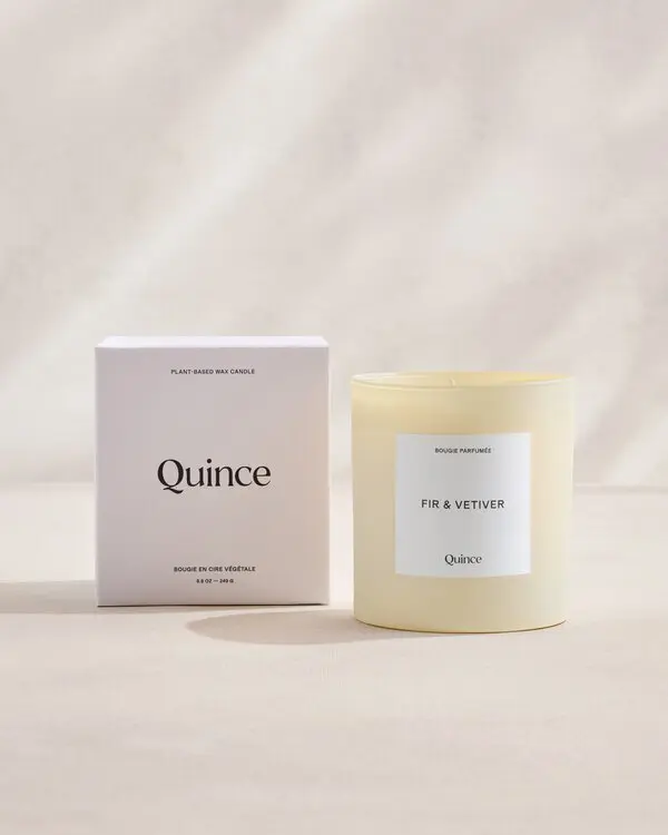 Quince Fir & Vetiver Candle, Plant-based Wax