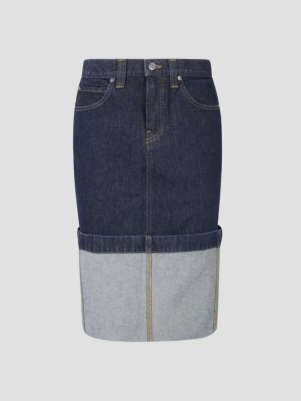 Khaite Mini Cotton Skirt