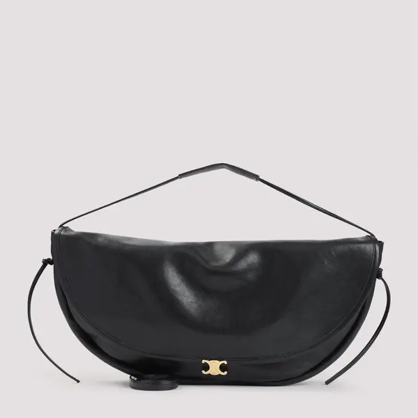 Celine Halfmoon Mini Soft Handbag - Black