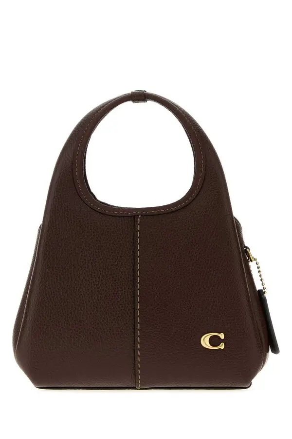 COACH NEW YORK Leather Lena 19 Handbag - Brown