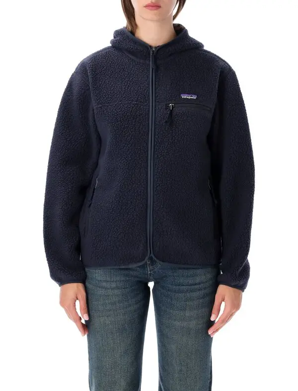 Patagonia Retro Pile Full-zip Hoodie For With Boxy Fit - Blu