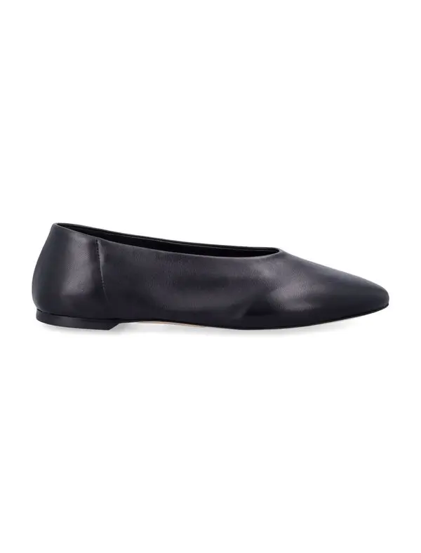 TOTEME Slip-on Nappa Ballerinas With Cushioned Flexible Sole - Nero