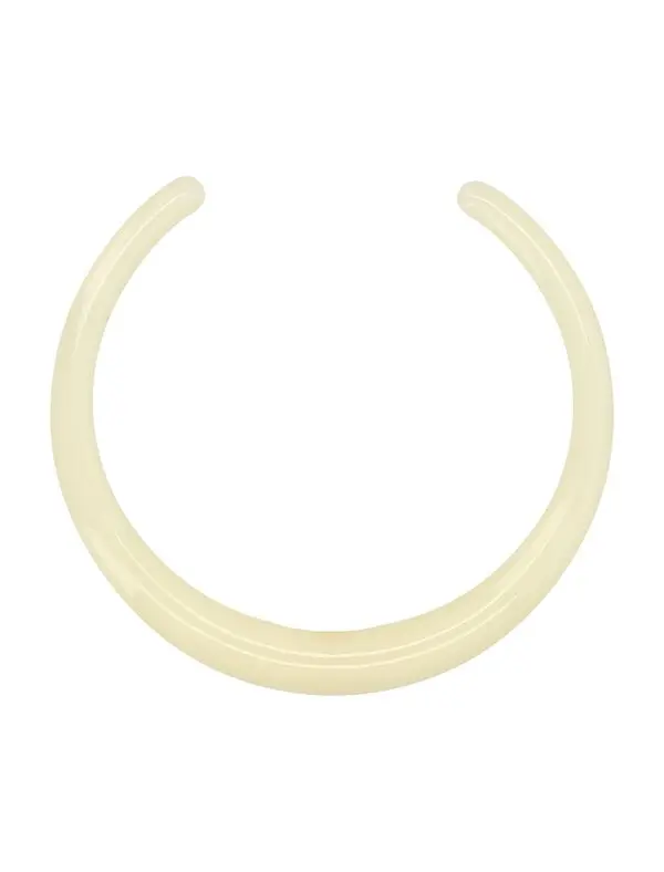 TOTEME Sculpted Translucent Resin Curved Necklace