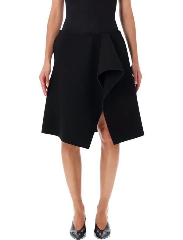 TOTEME Asymmetrical Wrap Midi Skirt