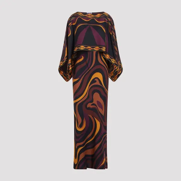 Emilio Pucci Printed Silk Long Dress