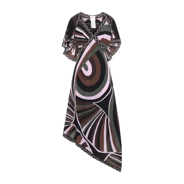 Emilio Pucci Printed Silk Long Dress - Multicolour