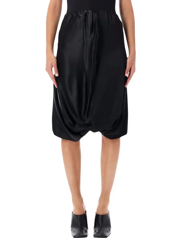 7 For All Mankind Sleeveless Draped Midi Dress