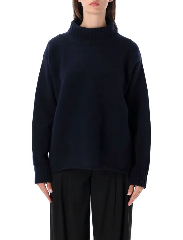 Bottega Veneta Oversized Turtleneck Sweater - Midnight