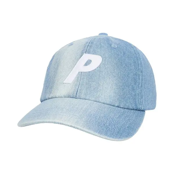 PALACE Bleached Denim P 6-panel 'stonewash - Grey