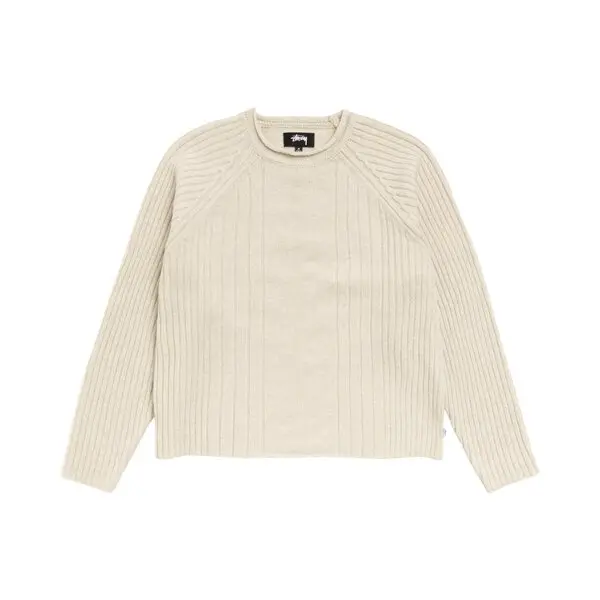 StÜssy Merino Roll Neck Sweater 'natural