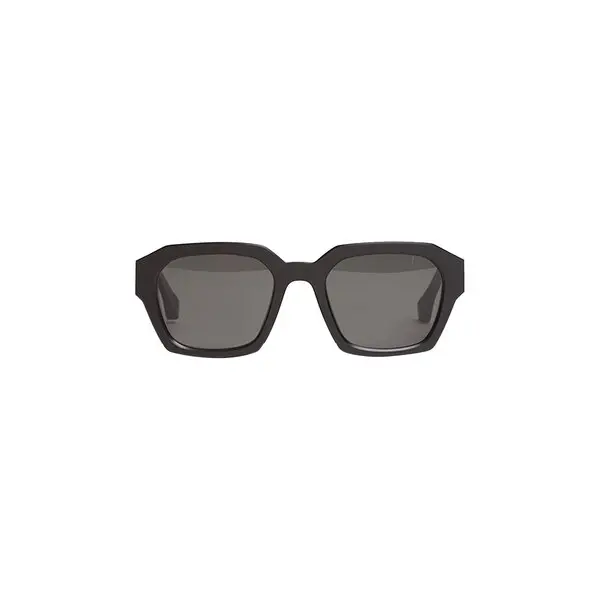 Mykita X Maison Margiela Mmraw019 Sunglasses 'raw /dark Grey Solid - Black