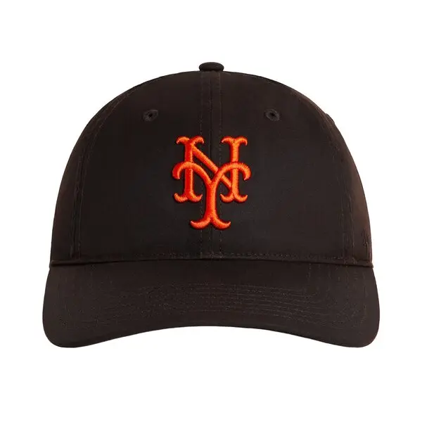 Kith X '47 For The New York Mets Waxed Cotton Franchise Ls Cap 'kindling - Brown