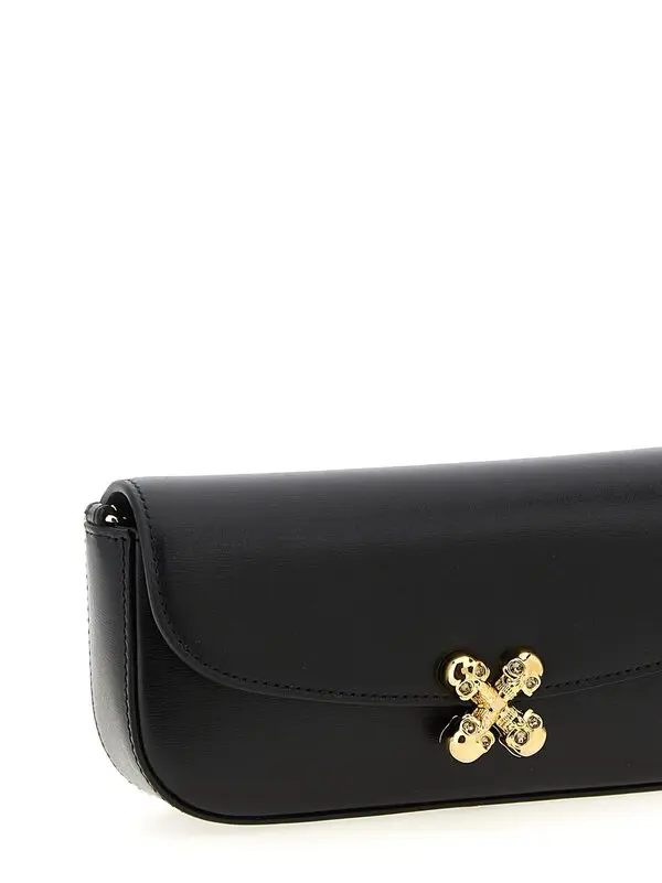 Alexander McQueen Skull Flower' Small Crossbody Bag - Black