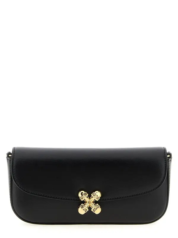 Alexander McQueen Skull Flower' Small Crossbody Bag - Black