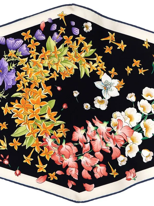 FERRAGAMO Primavera' Print Diamond Scarf