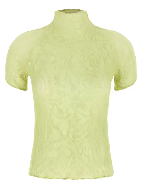 Issey Miyake Chiffon Twist 1' Top - Green