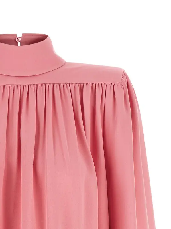 Valentino Garavani Cady Couture Pleated Shirt - Pink