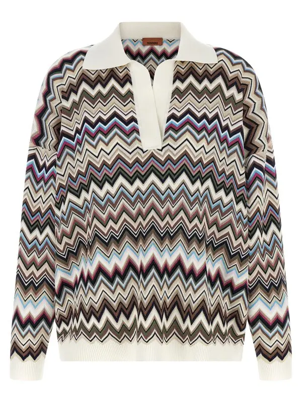 Missoni Zigzag Polo Shirt - Multicolor
