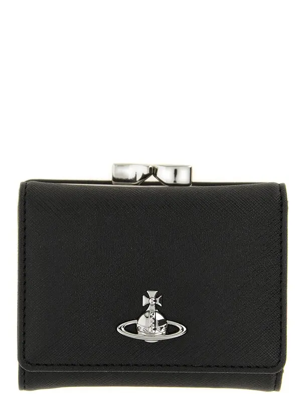 VIVIENNE WESTWOOD Small Frame' Wallet - Black