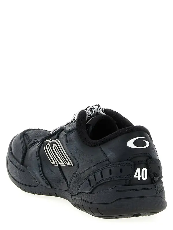 Balenciaga Hamptons Worn-out' Sneakers - Black