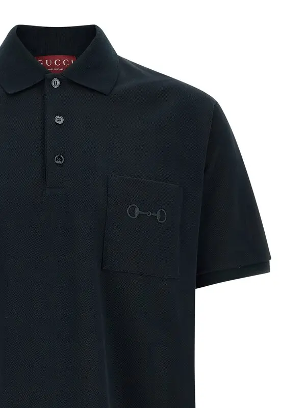Gucci Morsetto' Embroidery Polo Shirt