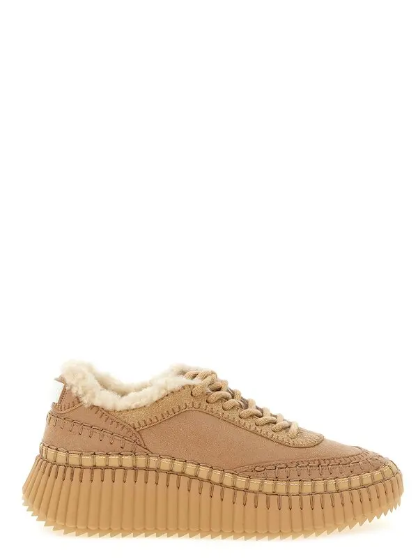 Chloé Nama' Sneakers - Cream