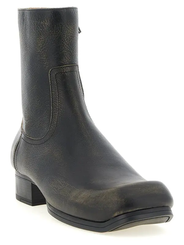 MAISON MARGIELA Vintage Leather Ankle Boots